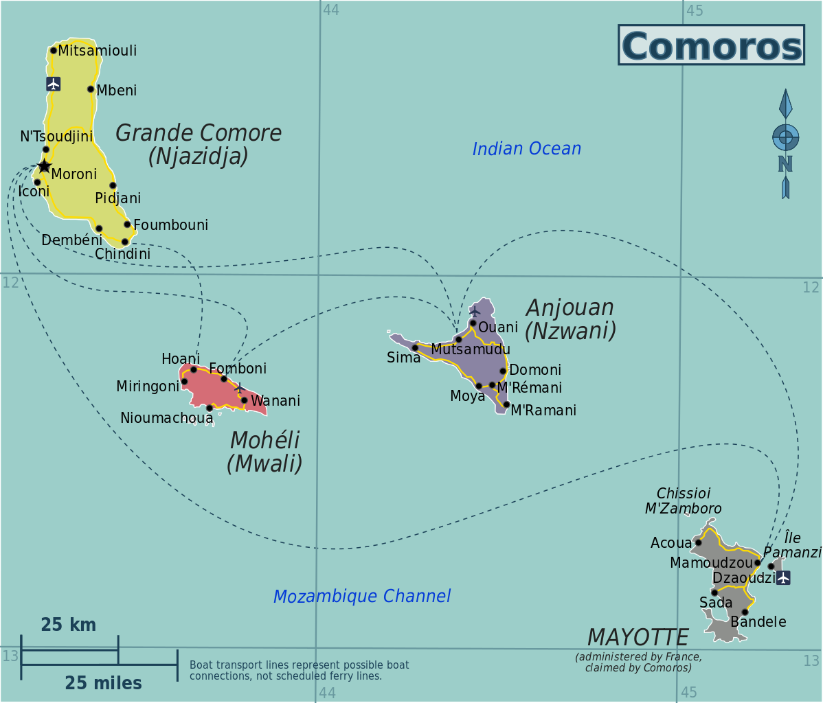 France's colonial legacy in the Comorian archipelago